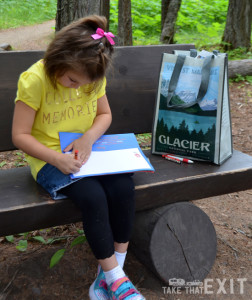Glacier National Park – Apgar area, Junior Ranger program, picking ...